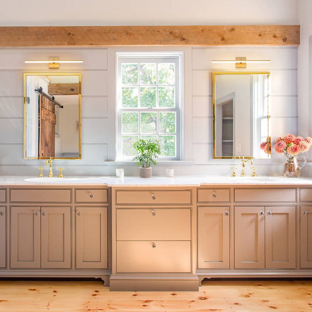 1-Light Linear Dimmable LED Armed Vanity Wall Lamp Farmhouze Light