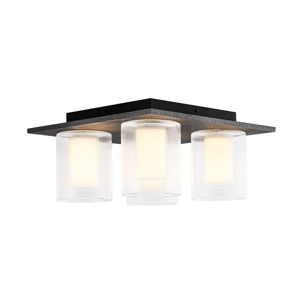 Dimmable LED Cylindrical Glass Square Ceiling Light | Farmhouze Light