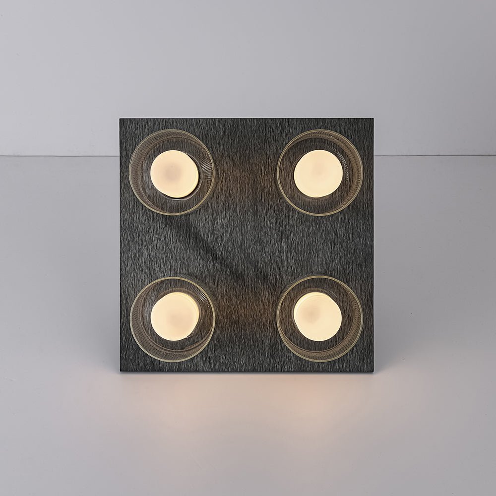 Dimmable LED Cylindrical Glass Square Ceiling Light | Farmhouze Light