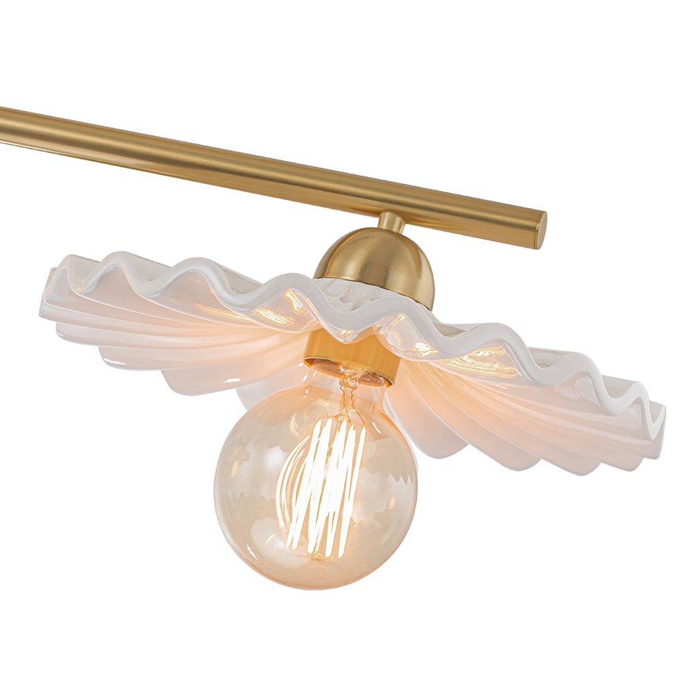 Ceramic Brass 3-Light Kitchen Island Chandelier | Farmhouze Light