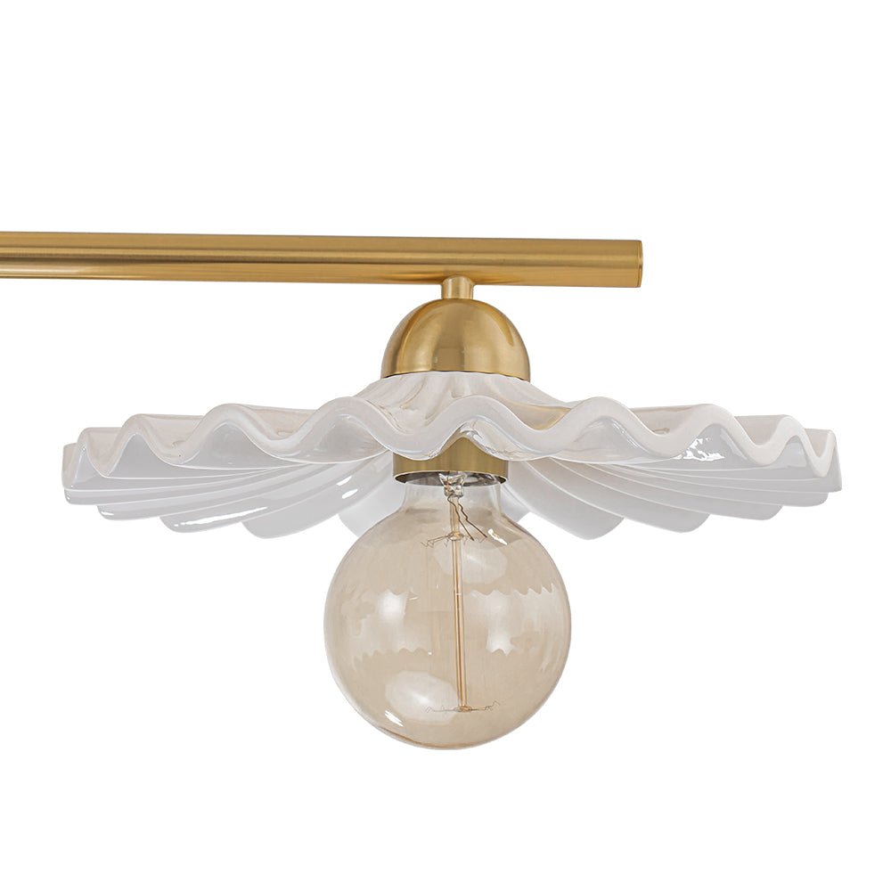 Ceramic Brass 3-Light Kitchen Island Chandelier | Farmhouze Light