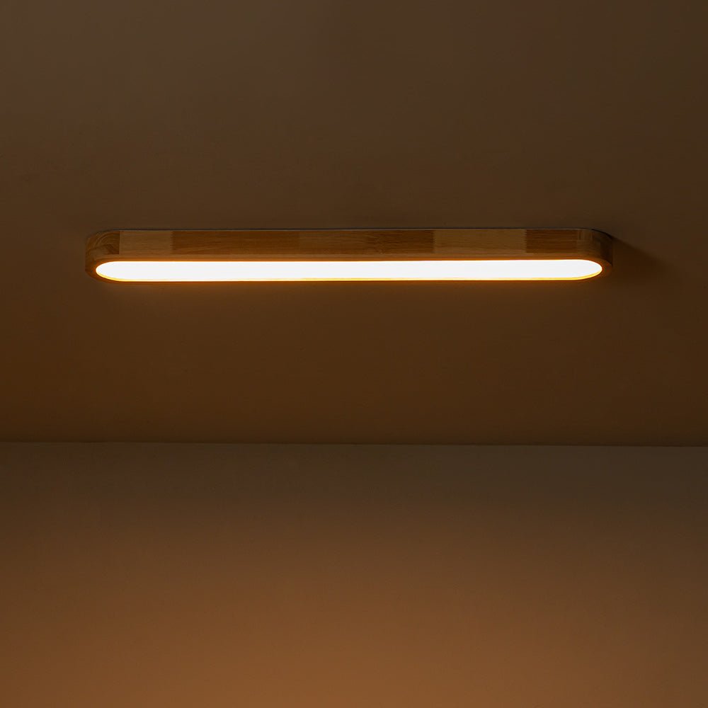 Farmhouse Wooden Oblong Dimmable LED Ceiling Light | Farmhouze Light