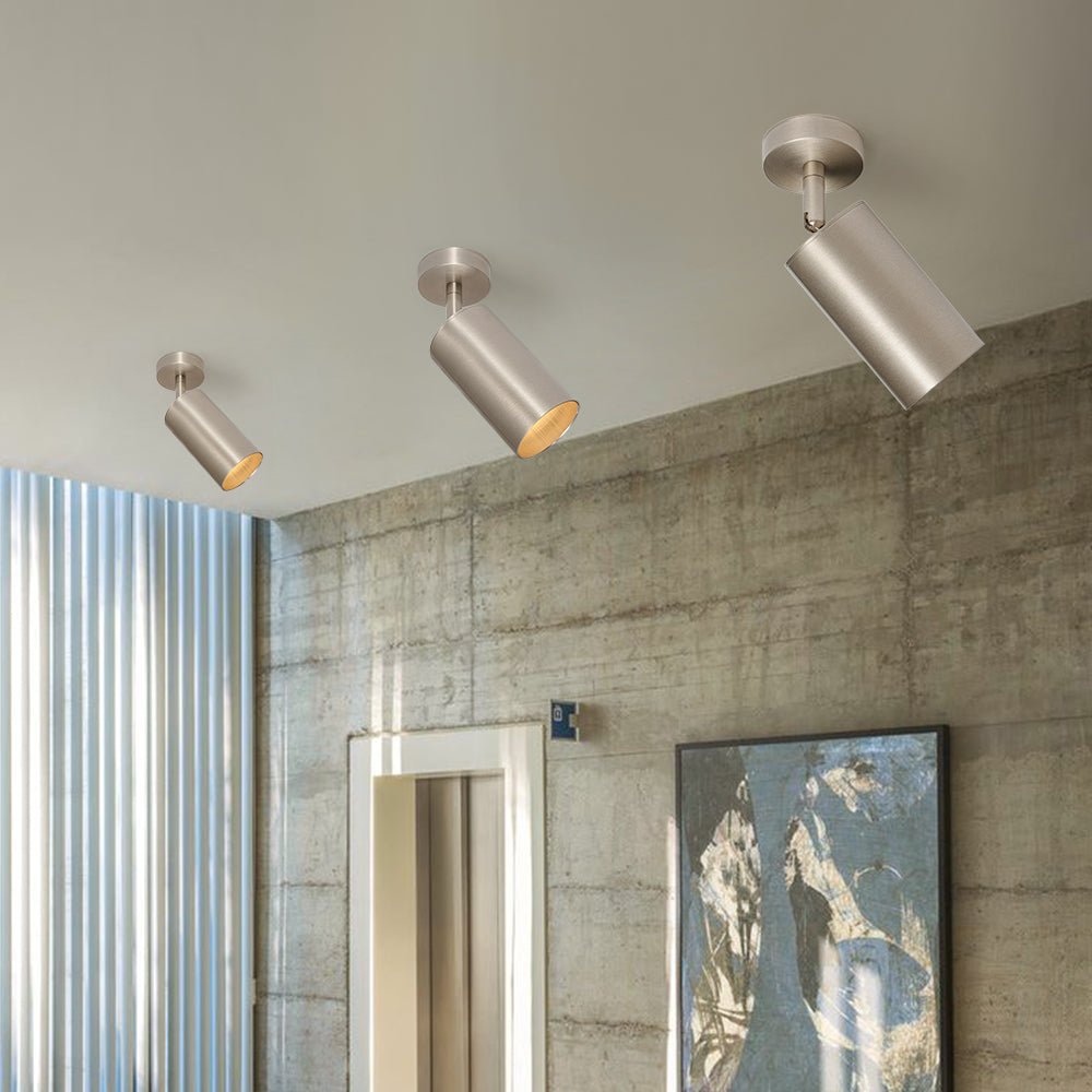 Minimalist Adjustable Cylinder Ceiling Spotlight | Farmhouze Light