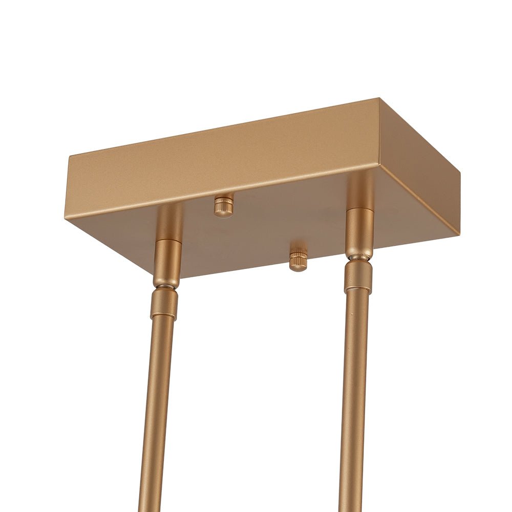 Dimmable LED Rectangle Cage Kitchen Island Chandelier Farmhouze Light