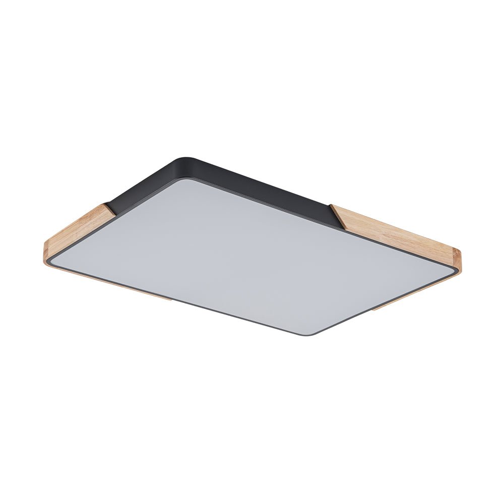 Wood Rectangle LED Ceiling Light | Farmhouze Light | Square Flush Mount ...