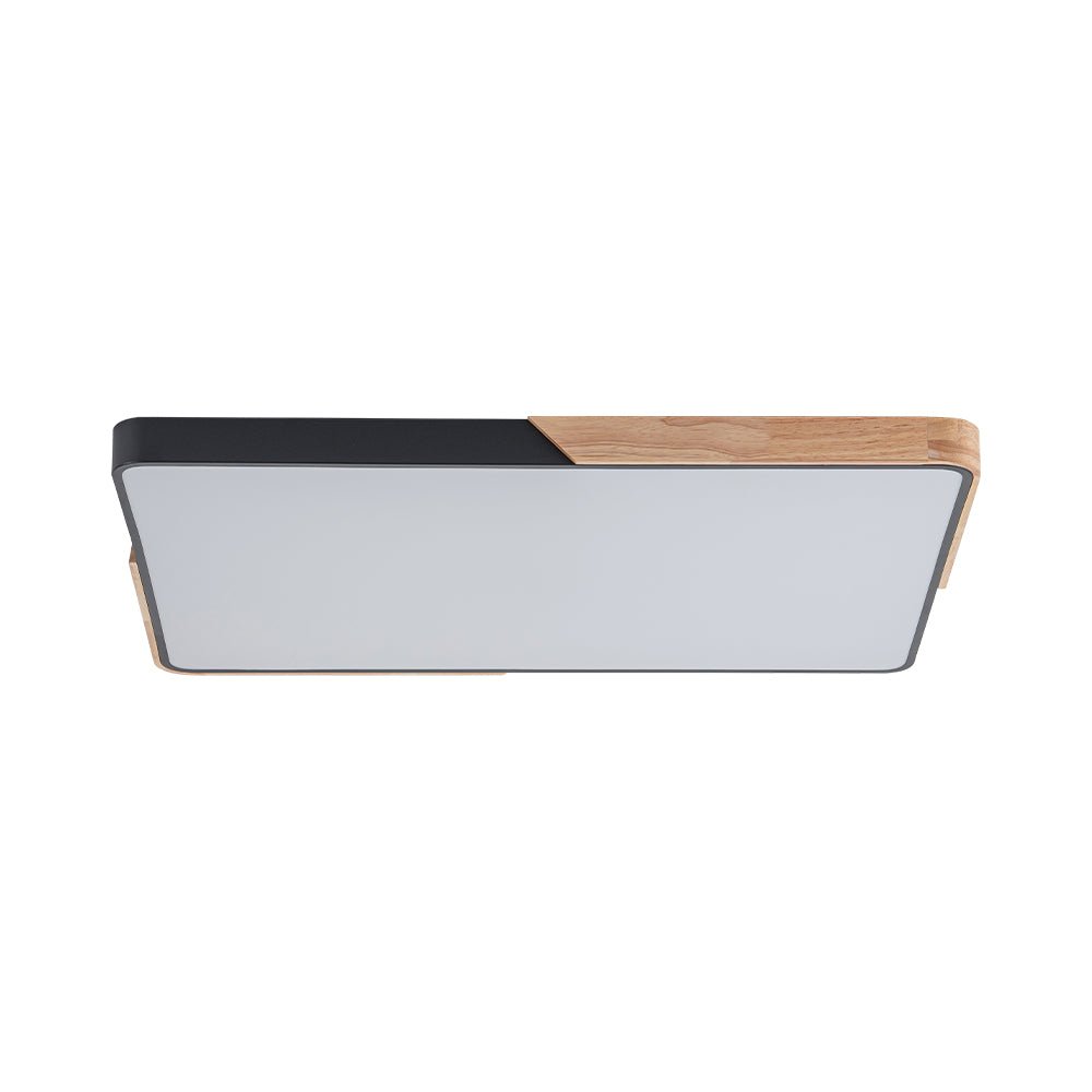 Wood Rectangle LED Ceiling Light | Farmhouze Light | Square Flush Mount ...