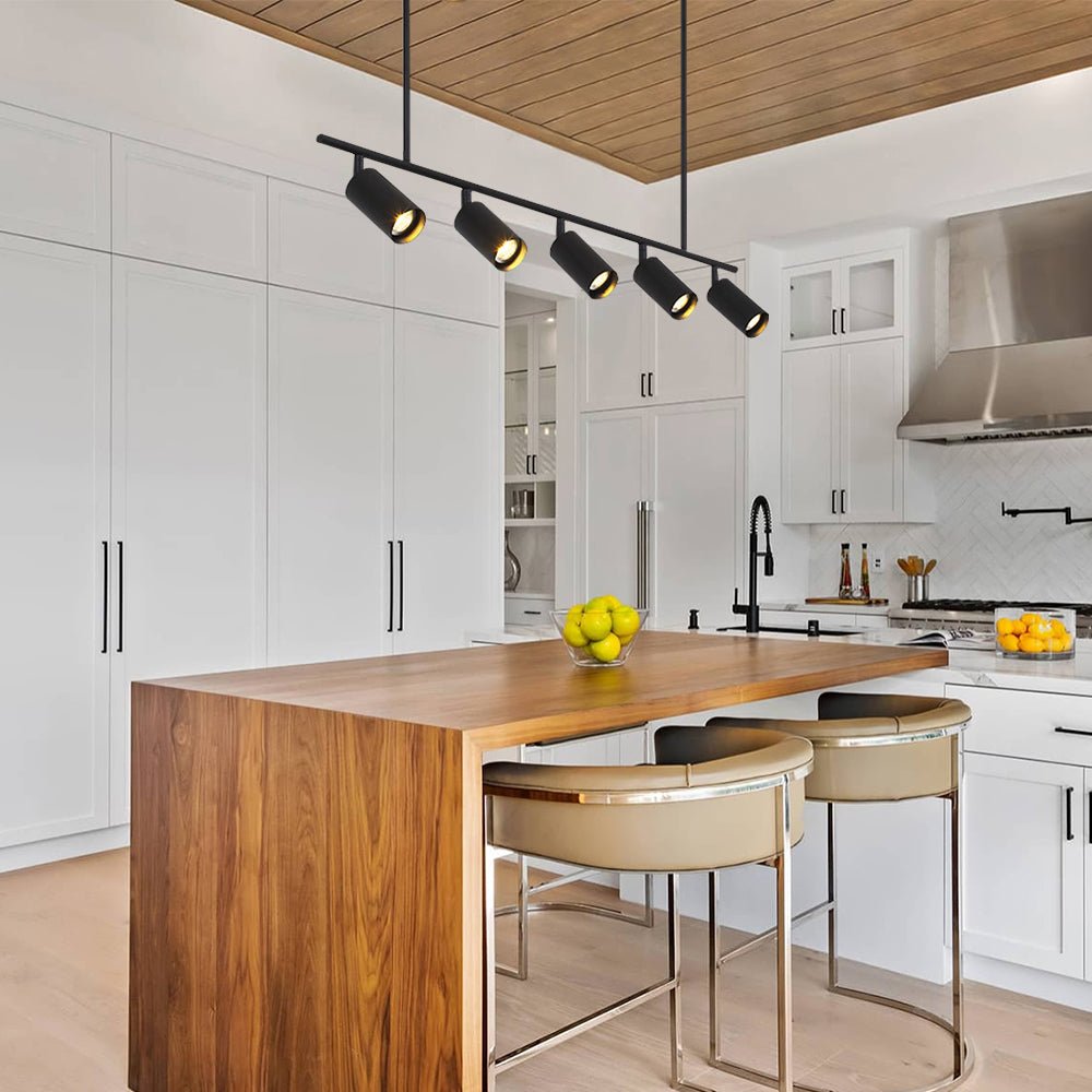 5-Light Adjustable Kitchen Island Track Lighting | Farmhouze Light