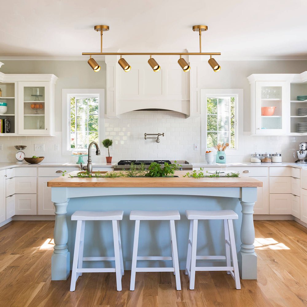 5-Light Adjustable Kitchen Island Track Lighting | Farmhouze Light