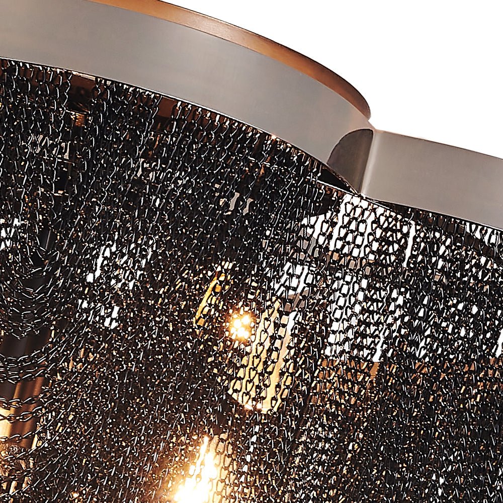 5-Light Statement Draped Chain Flush Mount Light | Farmhouze Light