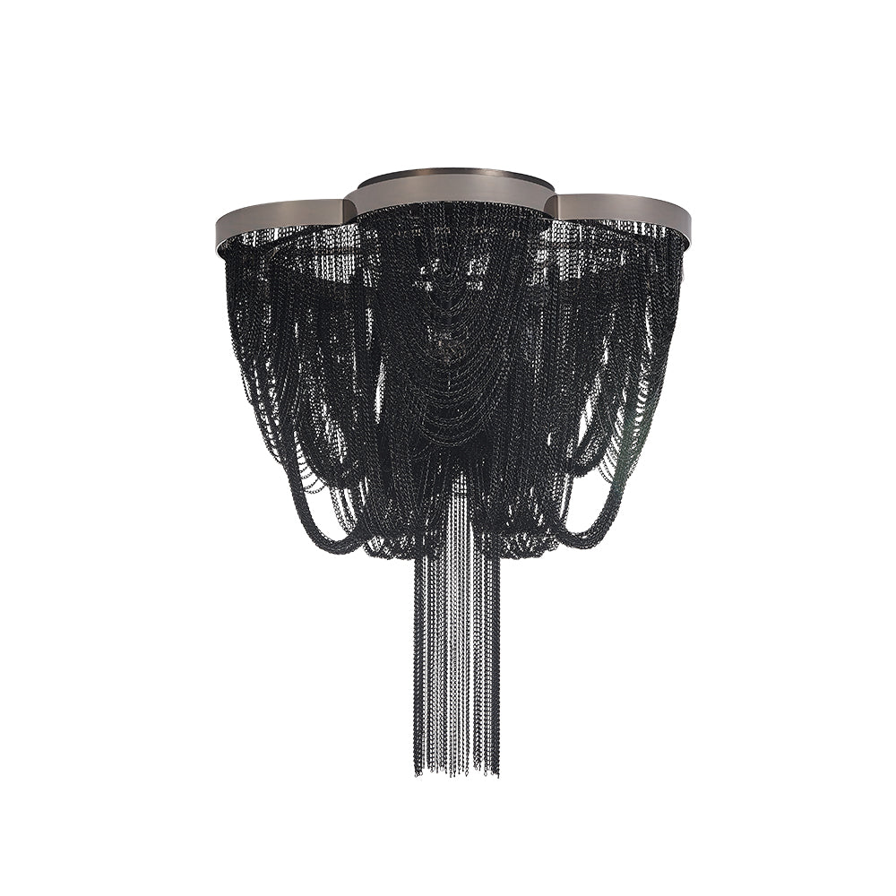 5-Light Statement Draped Chain Flush Mount Light | Farmhouze Light