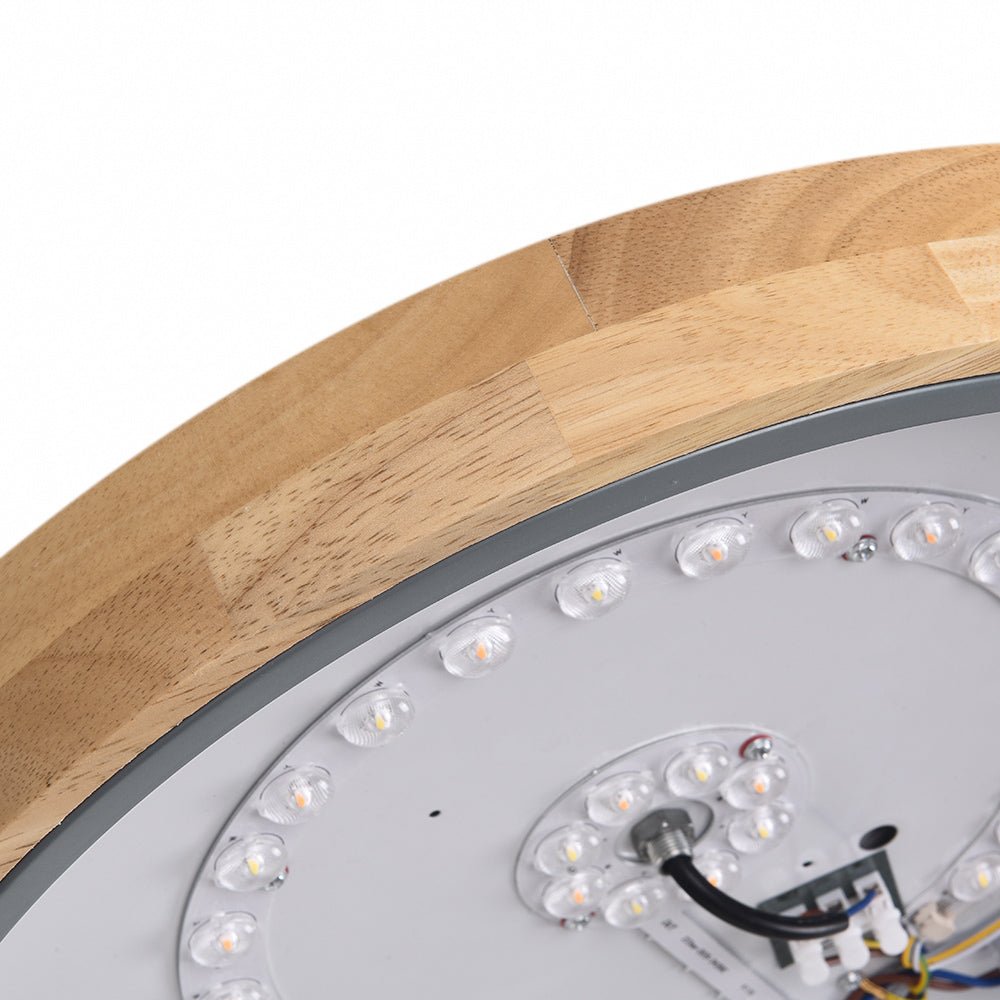 Minimalist LED Dimmable Round Ceiling Light | Farmhouze Light, LED Wood ...