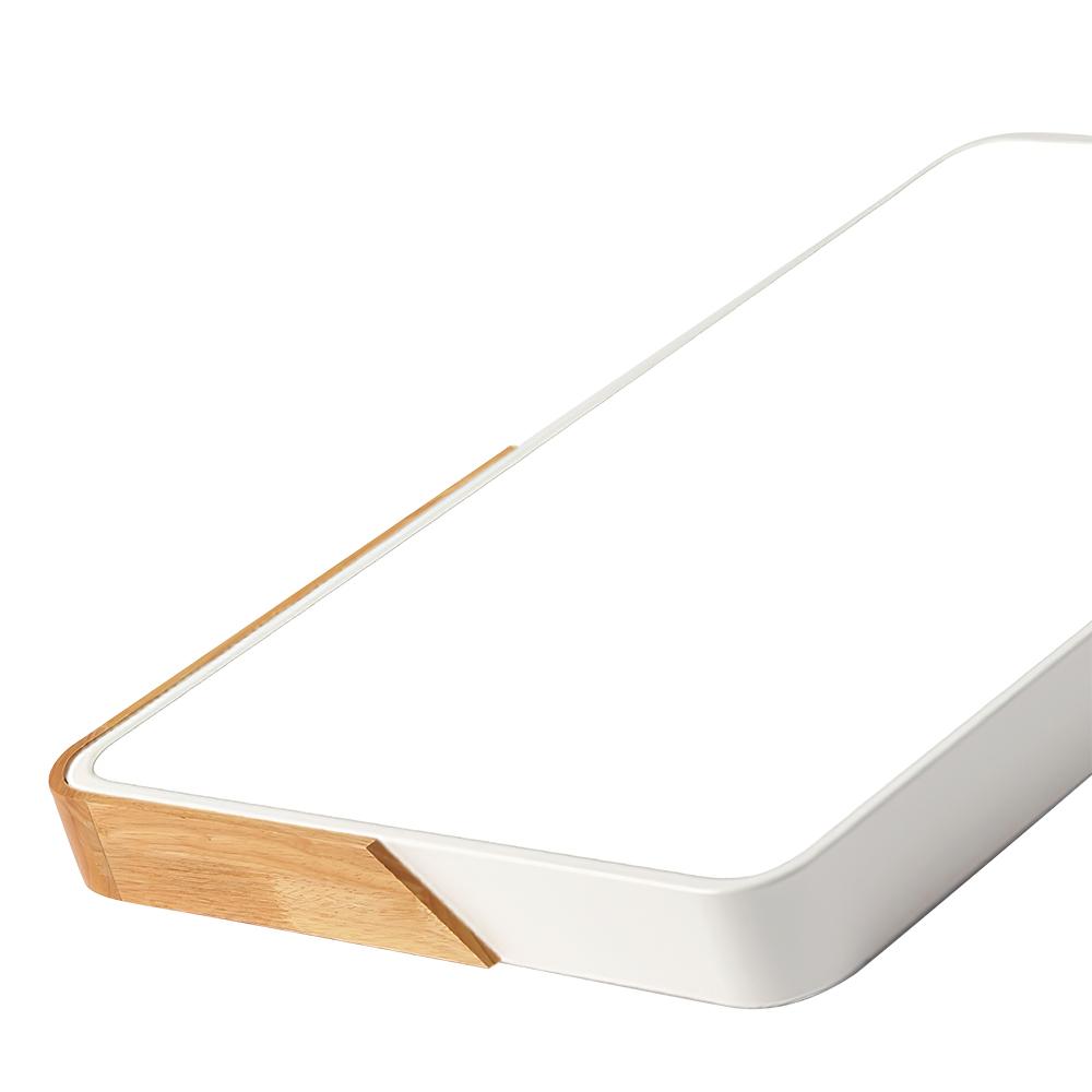 Wood Rectangle LED Ceiling Light | Farmhouze Light | Square Flush Mount ...
