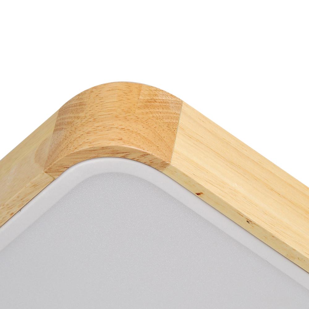 Wood Rectangle LED Ceiling Light | Farmhouze Light | Square Flush Mount ...