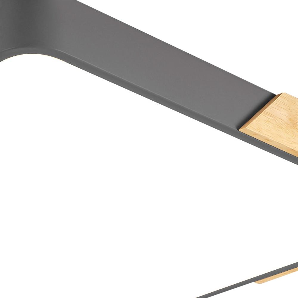 Wood Rectangle LED Ceiling Light | Farmhouze Light | Square Flush Mount ...